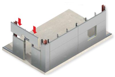 A szendvicspanelek összeszerelése + műszaki rajzok