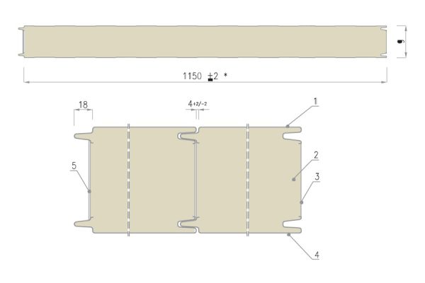 A szendvicspanelek összeszerelése + műszaki rajzok