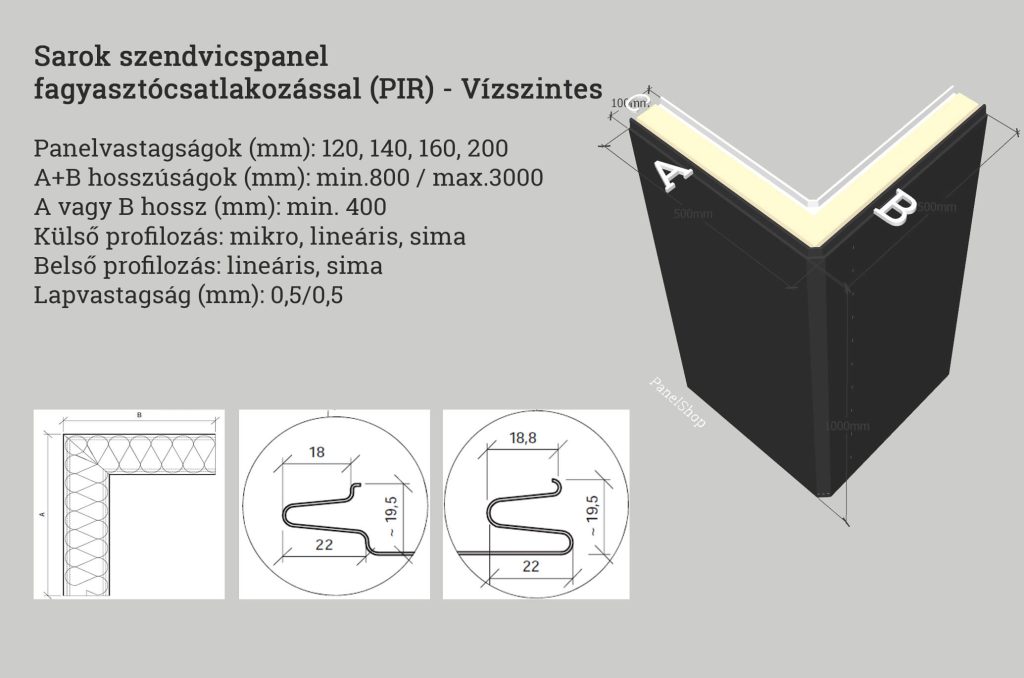 Esztétikus sarok szendvicspaneleket is kínálunk